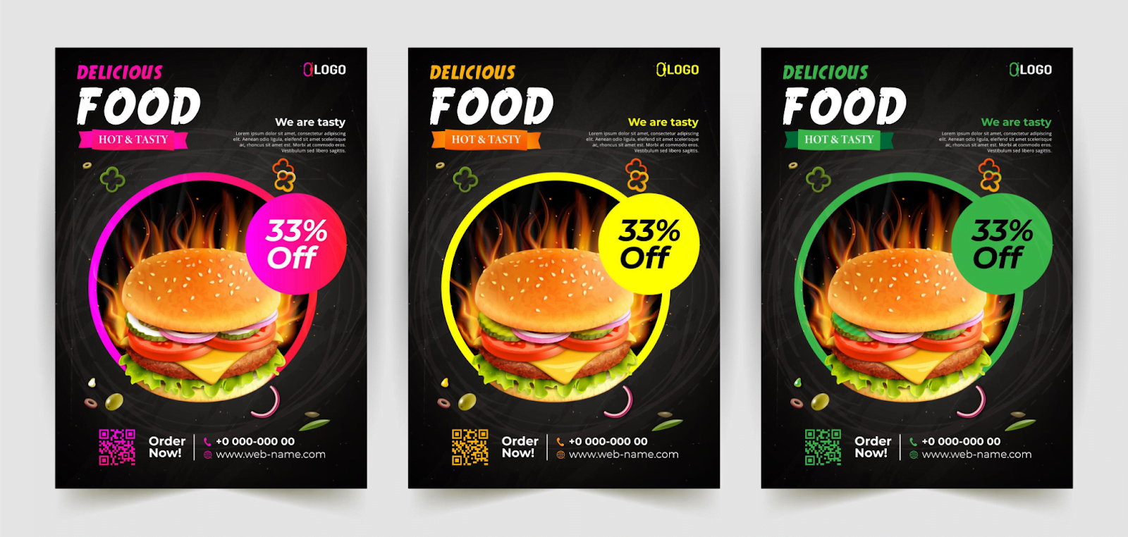 10 Contoh Iklan Burger, Inspirasi Desain & Template Gratis
